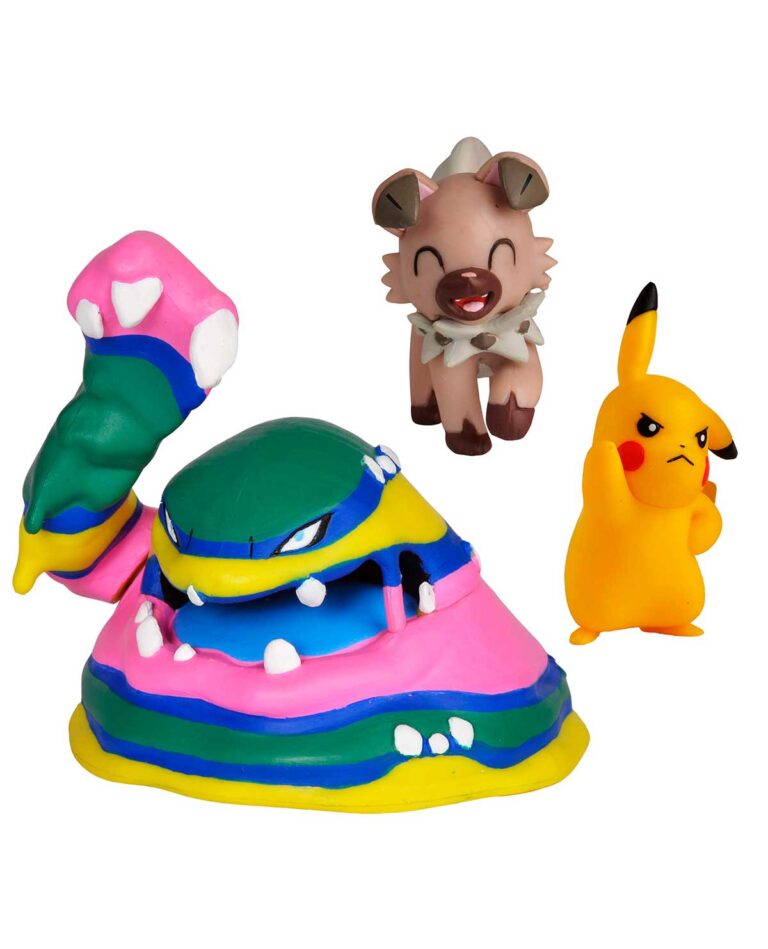 SET FIGURAS DE BATALLA POKEMON ALOLAN MUK PIKACHU Y ROCKRUFF – Gameplanet