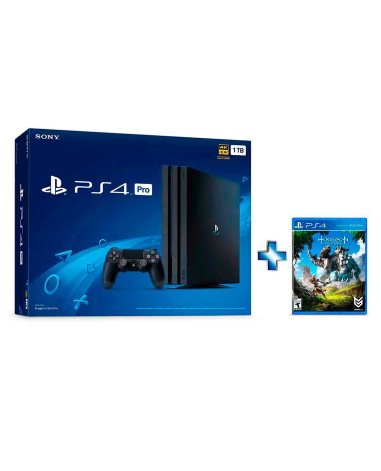 CONSOLA PLAYSTATION 4 PRO NEGRO 1TB CON HORIZON ZERO DAWN – Gameplanet
