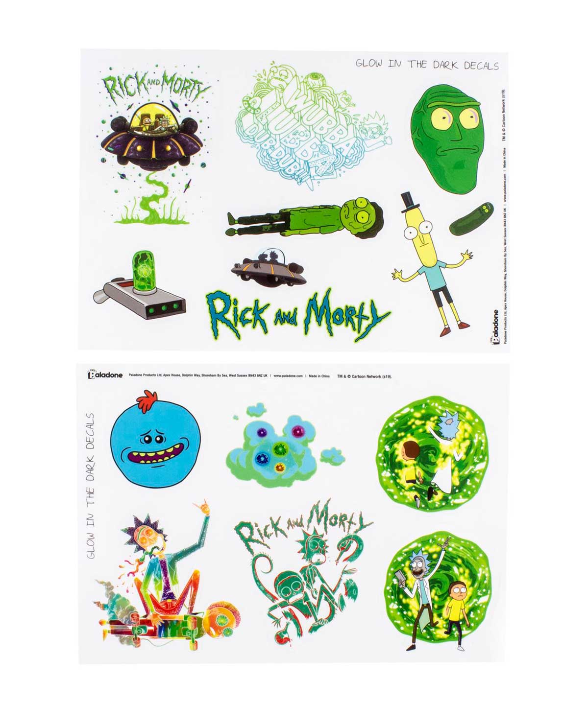 Calcomanias Rick And Morty Gameplanet