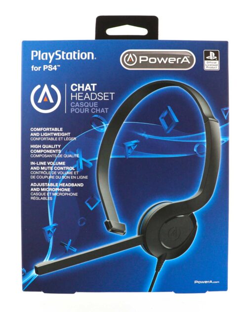 HEADSET PLAYSTATION 4 POWER A PARA CHAT – Gameplanet