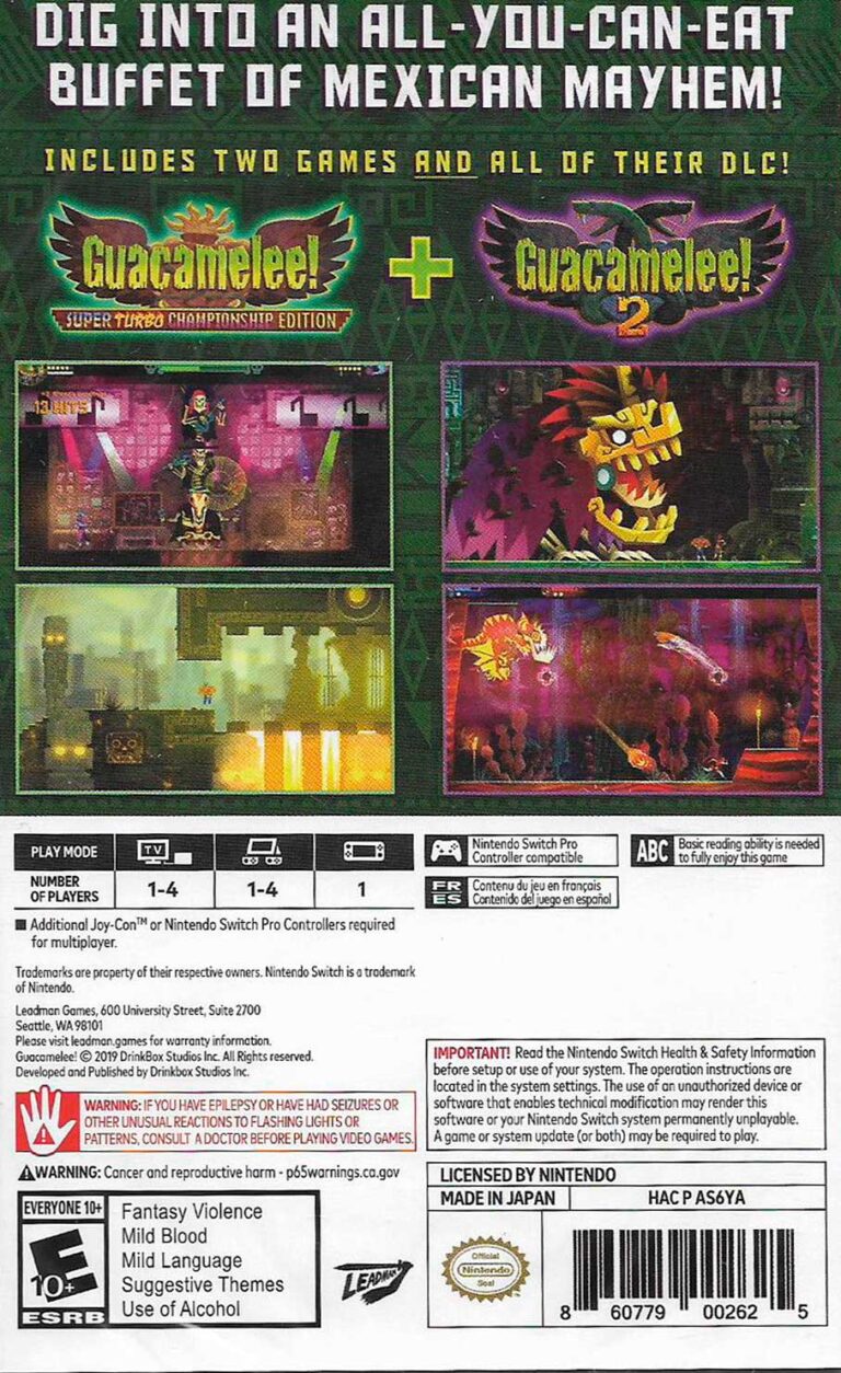 GUACAMELEE ONE TWO PUNCH COLLECTION LAUNCH EDITION – Gameplanet
