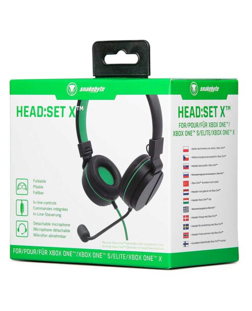 HEADSET XBOX ONE ALAMBRICO SNAKEBYTE NEGRO – Gameplanet