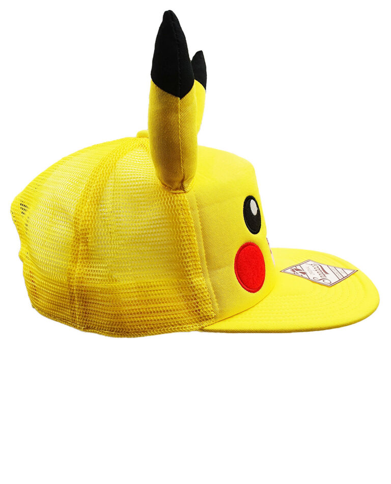 GORRA TRUCKER POKEMON PIKACHU CON OREJAS 3D AMARILLA – Gameplanet