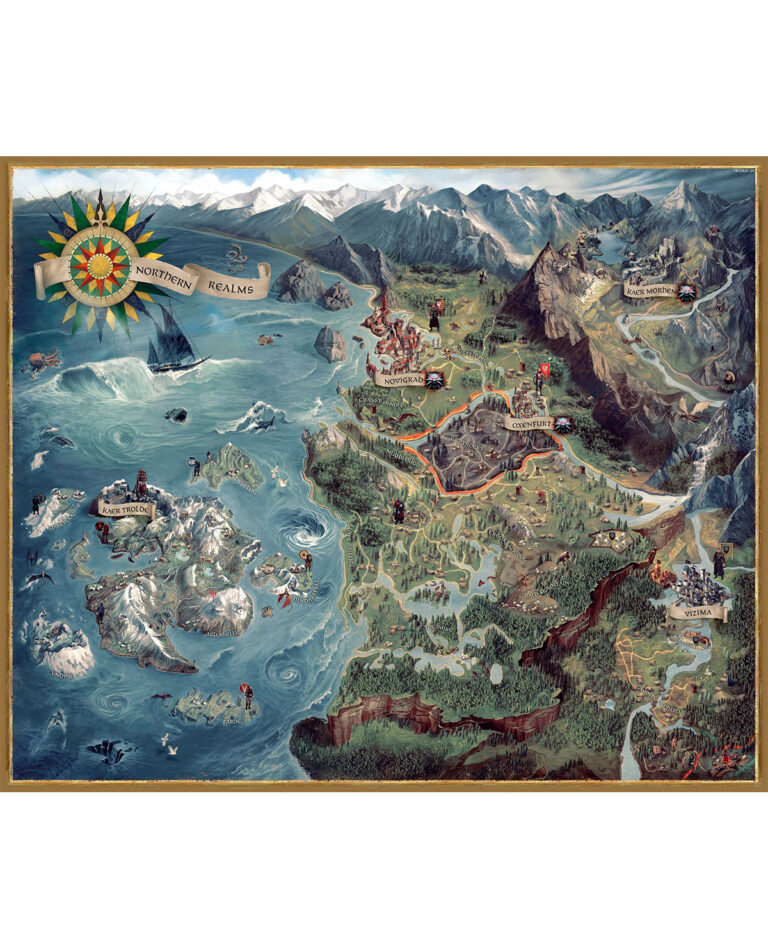 ROMPECABEZAS THE WITCHER 3 WILD HUNT NORTHERN REALMS MAP – Gameplanet