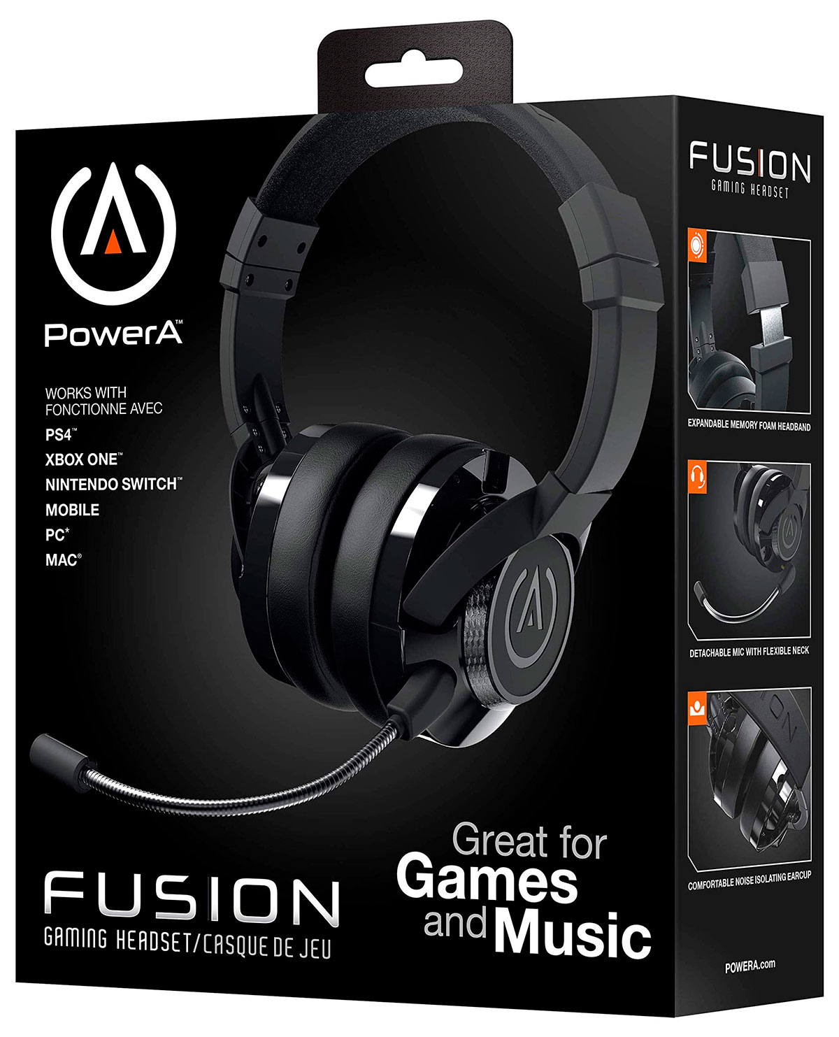 HEADSET PC ALAMBRICO POWER A FUSION NEGRO – Gameplanet