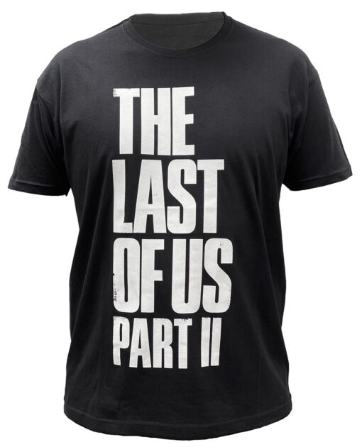 PLAYERA THE LAST OF US PART II LOGO NEGRA GRANDE – Gameplanet