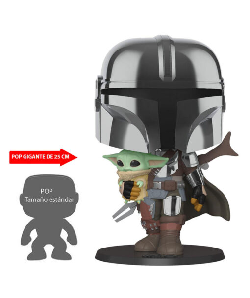 FIGURA POP THE MANDALORIAN MANDO WITH CHROME 25 CM – Gameplanet