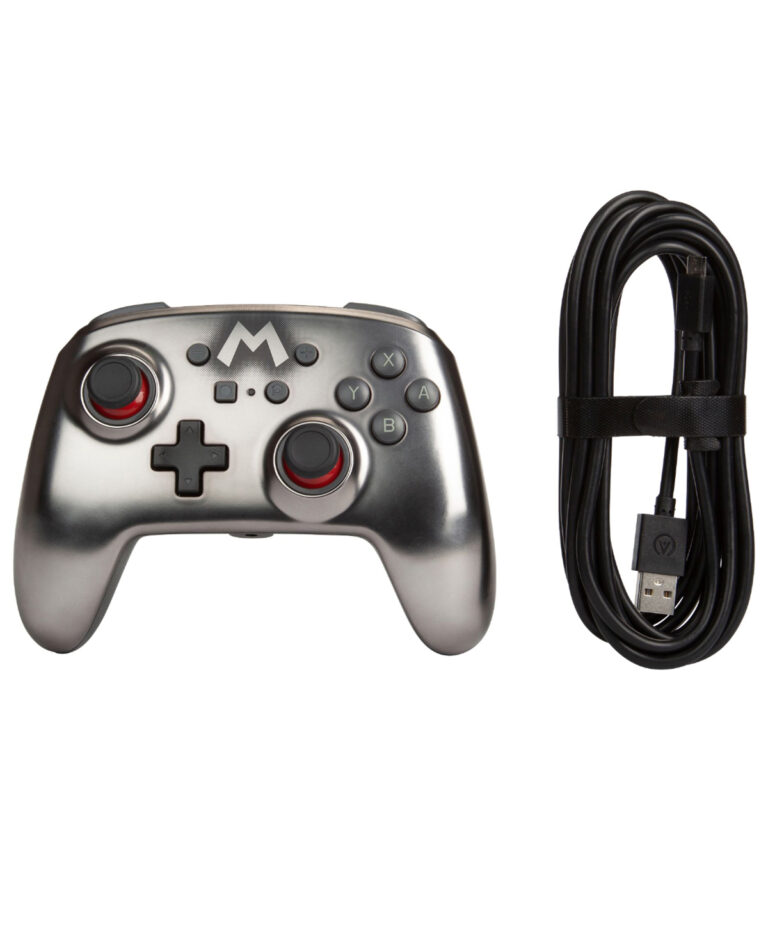 CONTROL NINTENDO SWITCH ALAMBRICO SUPER MARIO BROS METALLIC – Gameplanet
