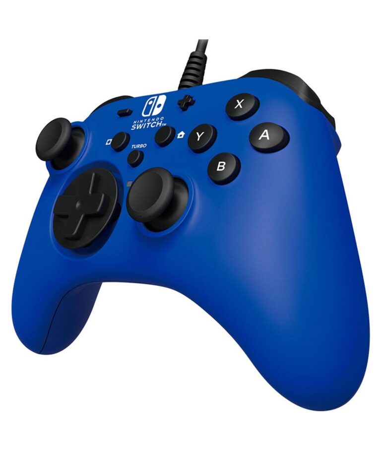 CONTROL PRO NINTENDO SWITCH ALAMBRICO HORI AZUL – Gameplanet