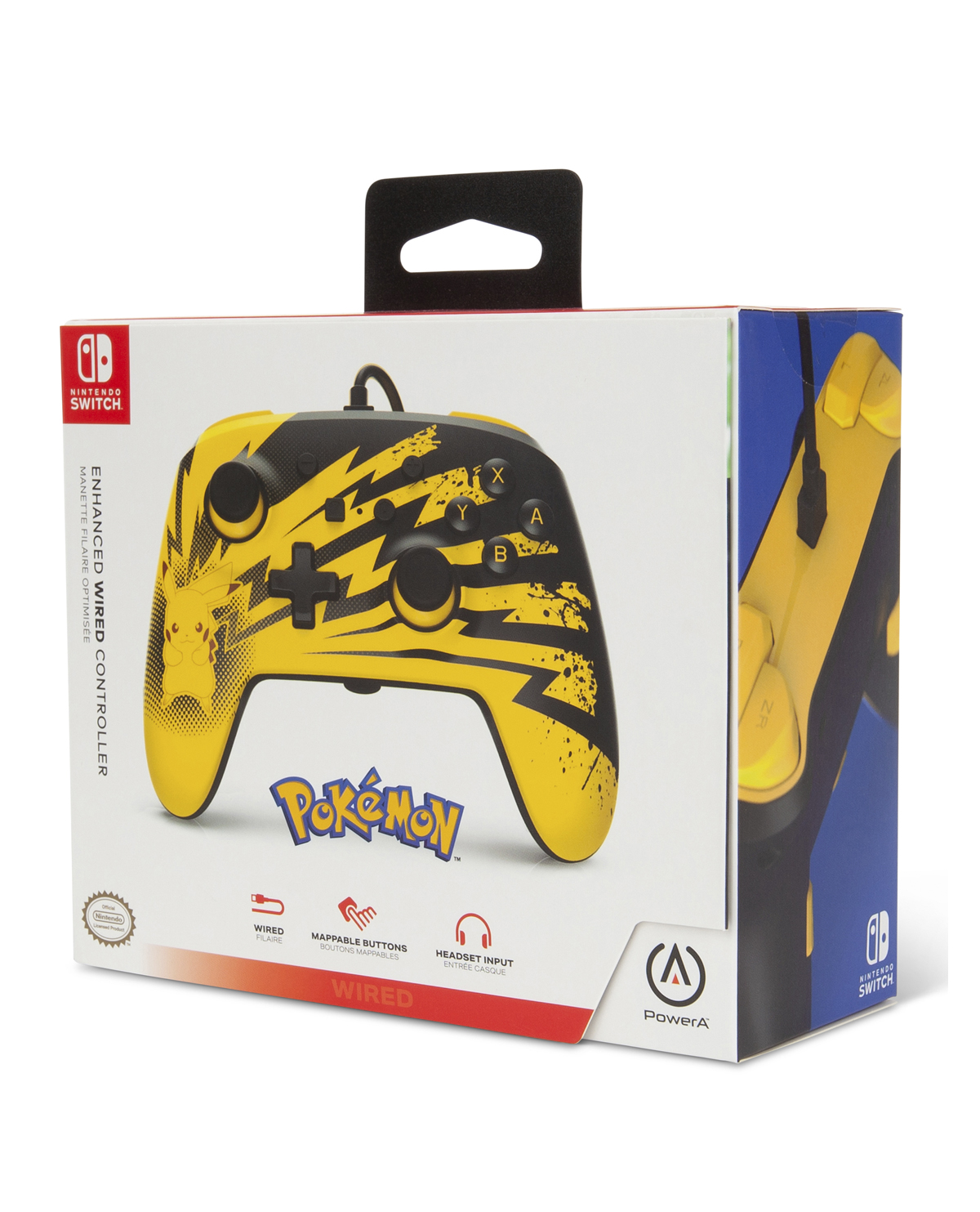 CONTROL NINTENDO SWITCH ALAMBRICO POWER A PIKACHU AMARILLO – Gameplanet