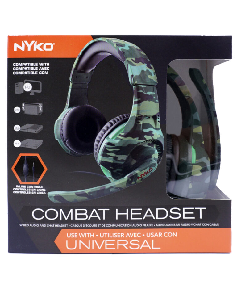 HEADSET UNIVERSAL NYKO DELUXE GREEN CAMO – Gameplanet