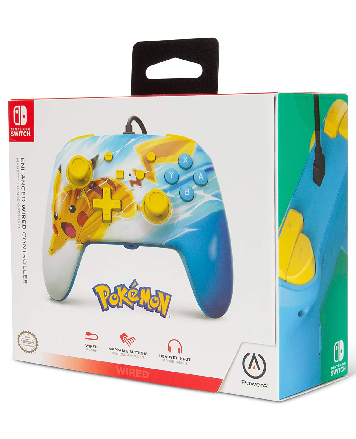 CONTROL NINTENDO SWITCH ALAMBRICO POWER A PIKACHU CHARGE – Gameplanet