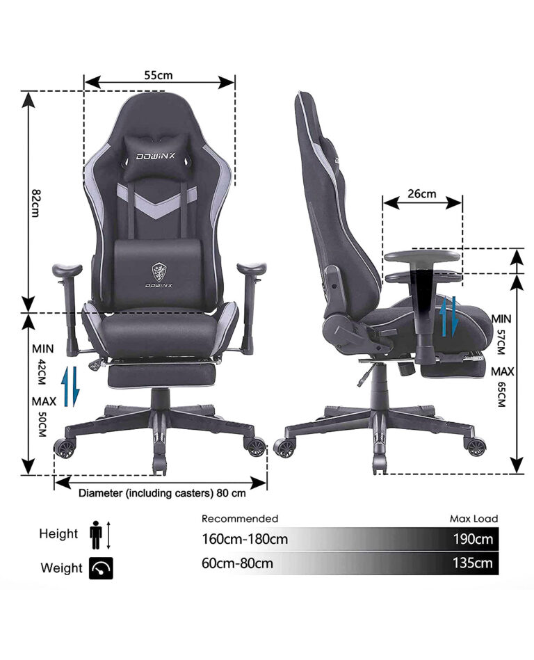 SILLA GAMER DOWINX PLUS LS 6668 NEGRA – Gameplanet