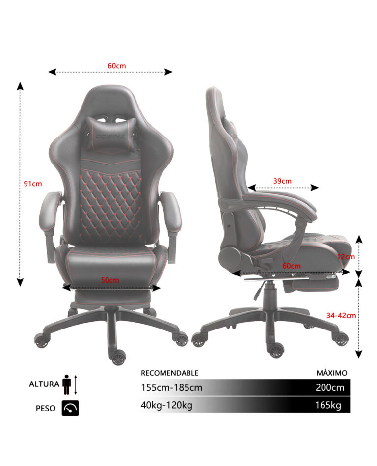 SILLA GAMER DOWINX EXEC PRO LS 6689 NEGRA – Gameplanet