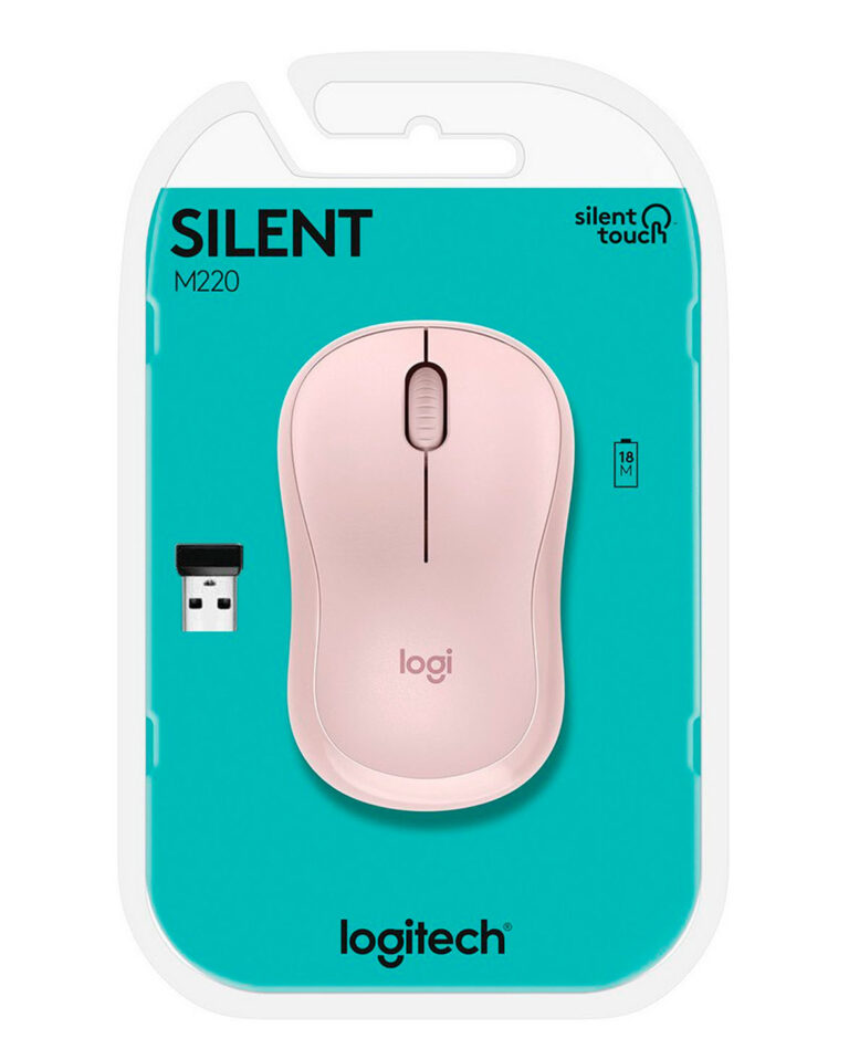 MOUSE INALAMBRICO LOGITECH M220 ROSA – Gameplanet
