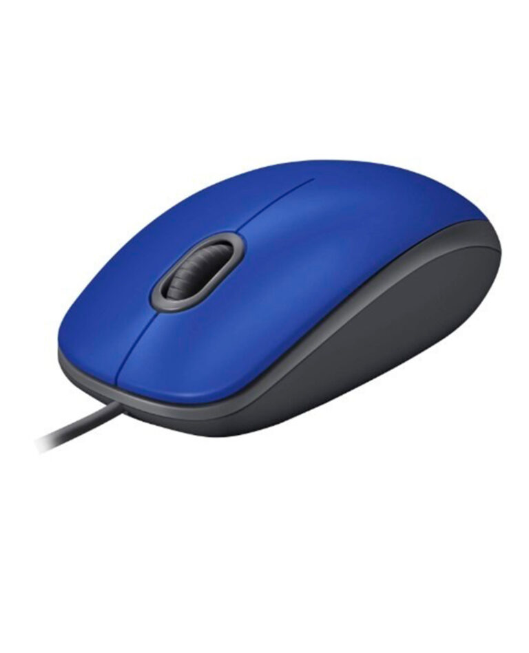 Logitech – Mouse – USB – Wired – Blue – Gameplanet