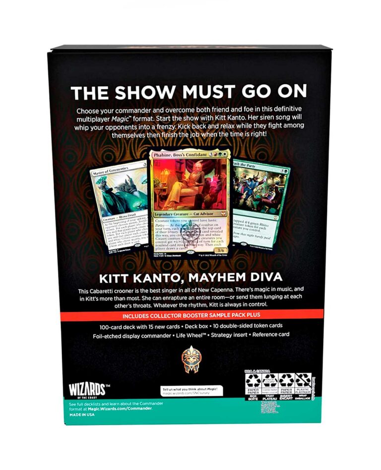 MAGIC THE GATHERING STREETS OF NEW CAPENNA COMMANDER DECK CABARETTI CACOPHONY – Gameplanet