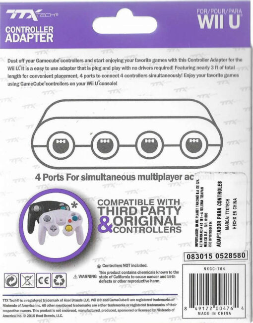 WIIU ADAPTER FOR GAMECUBE CONTROLLER – Gameplanet