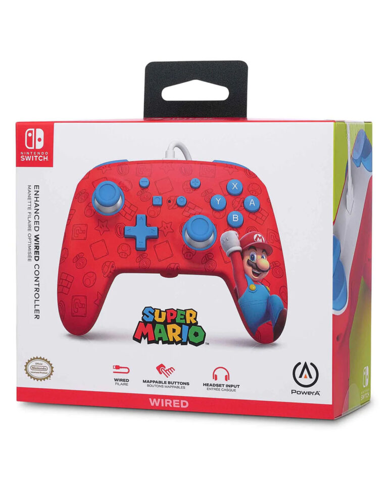CONTROL ALAMBRICO POWER A NINTENDO SWITCH MARIO BROS WOO HOO – Gameplanet