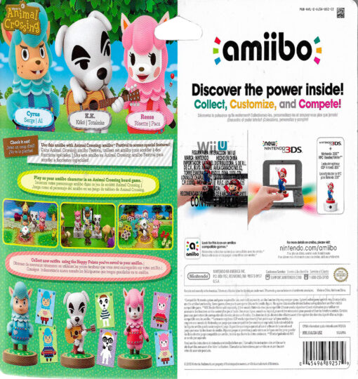 AMIIBO ANIMAL CROSSING CYRUS KK Y RESSE PAQUETE TRIPLE – Gameplanet