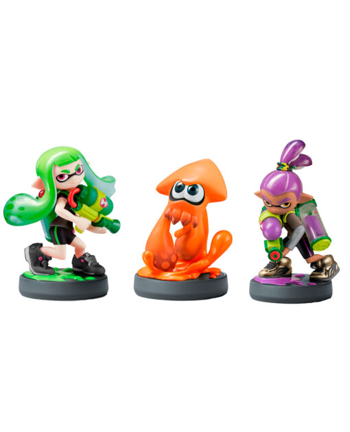 AMIIBO SPLATOON INKLING BOY MORADO INKLING GIRL VERDE E INKLING SQUID ...