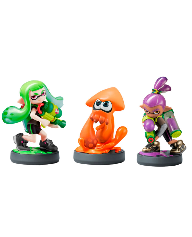 AMIIBO SPLATOON INKLING BOY MORADO INKLING GIRL VERDE E INKLING SQUID ...