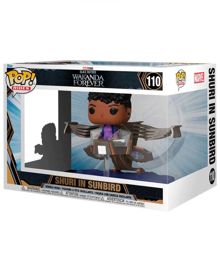 FIGURA POP DELUXE BLACK PANTHER WAKANDA SHURI IN SUNBIRD – Gameplanet
