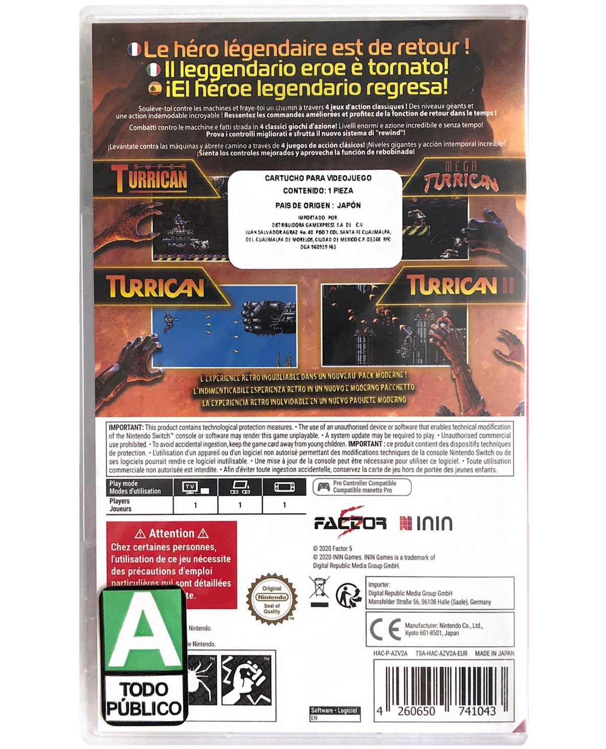 TURRICAN FLASHBACK – Gameplanet