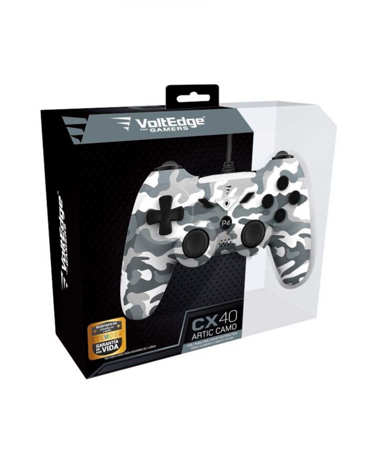 CONTROL ALAMBRICO PLAYSTATION 4 VOLTEDGE CX40 ARTIC CAMO – Gameplanet
