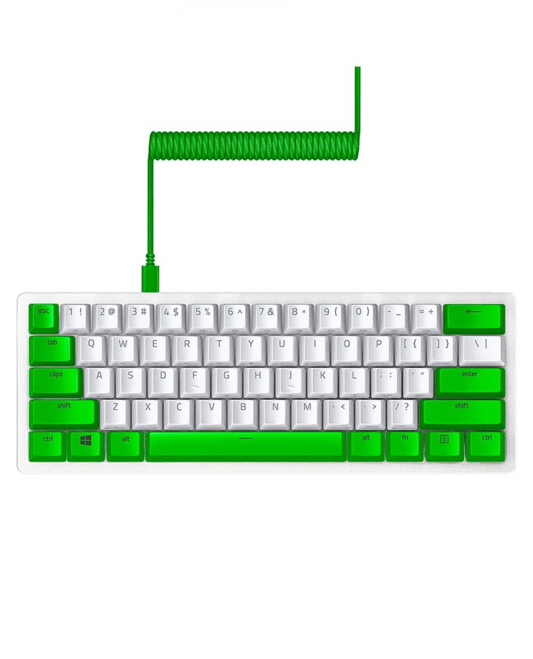 SET RAZER PBT 120 KEYCAPS Y CABLE ESPIRAL UPGRADE RAZER GREEN – Gameplanet