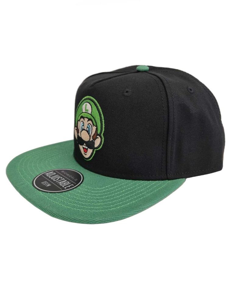 GORRA NEGRA MARIO BROS CARA LUIGI – Gameplanet