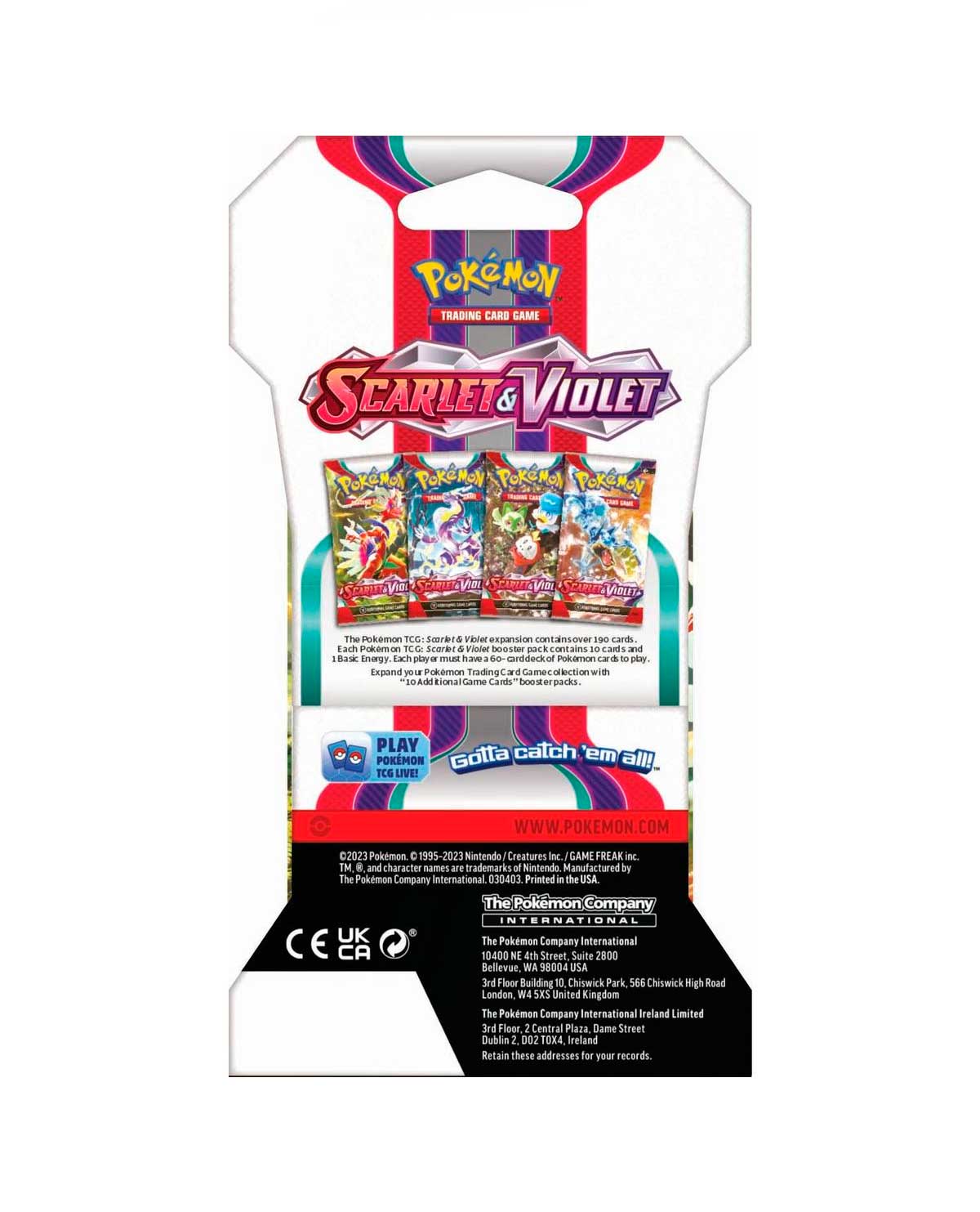 Pokemon Trading Card Game Scarlet And Violet Sleeved Booster Gameplanet