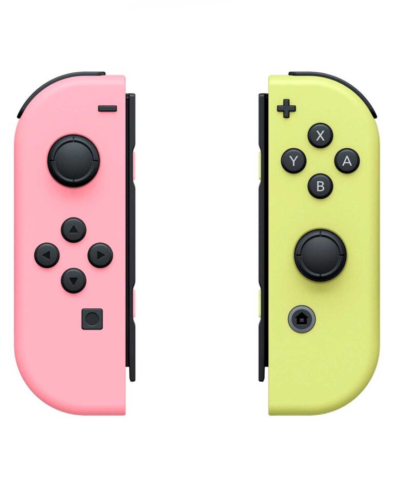 CONTROLES JOY CON L R ROSA Y AMARILLO PASTEL – Gameplanet