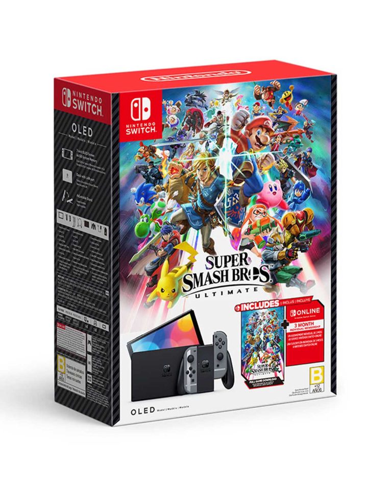 CONSOLA NINTENDO SWITCH MODELO OLED BUNDLE SUPER SMASH BROS ULTIMATE ...