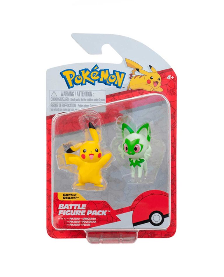 FIGURA POKEMON BATTLE FIGURE 2 PACK SPRIGATITO PIKACHU – Gameplanet