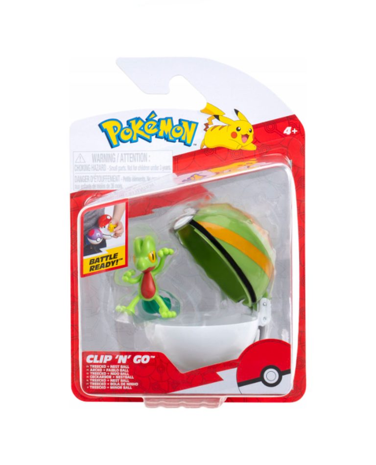 CLIP AND GO POKEMON TREECKO WITH NEST BALL – Gameplanet