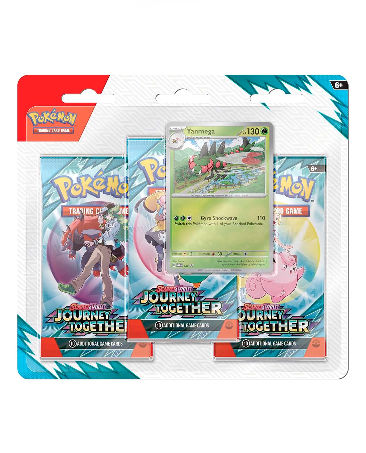 POKEMON TCG SCARLET AND VIOLET 09 JOURNEY TOGETHER THREE BOOSTER ...