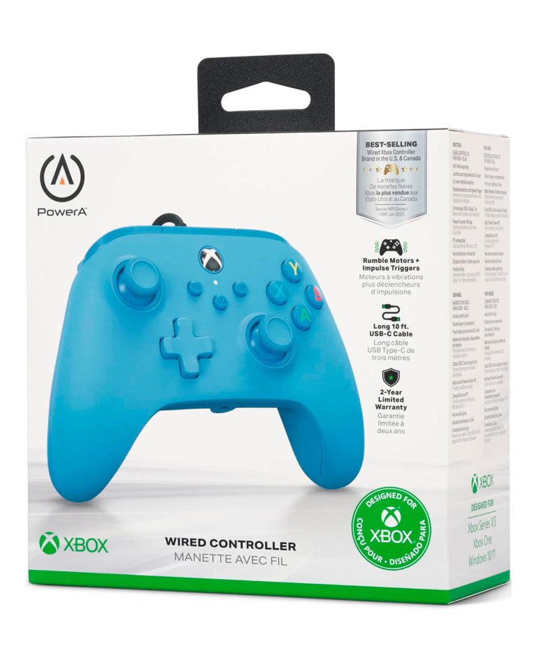 CONTROL XBOX ALAMBRICO POWER A BLUE – Gameplanet